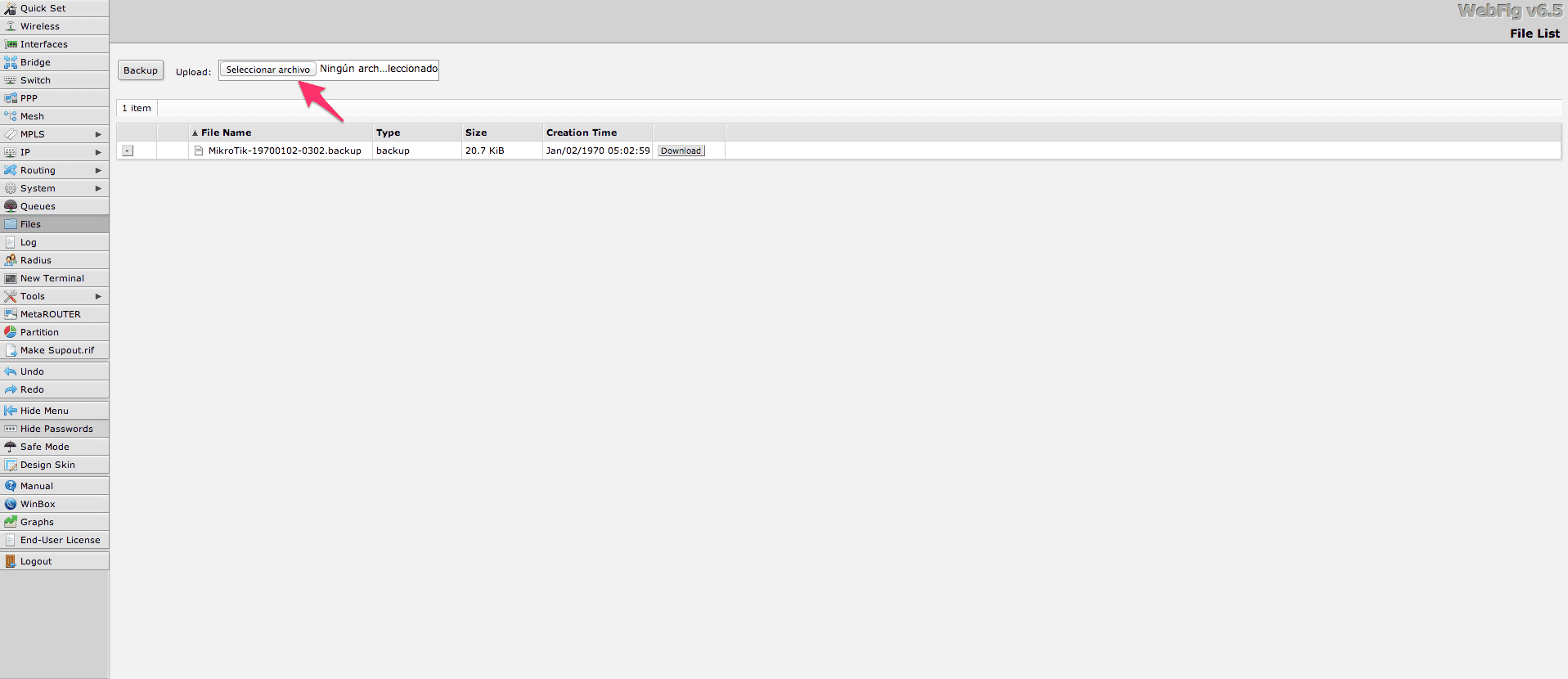 Configurar Mikrotik Fibra Movistar