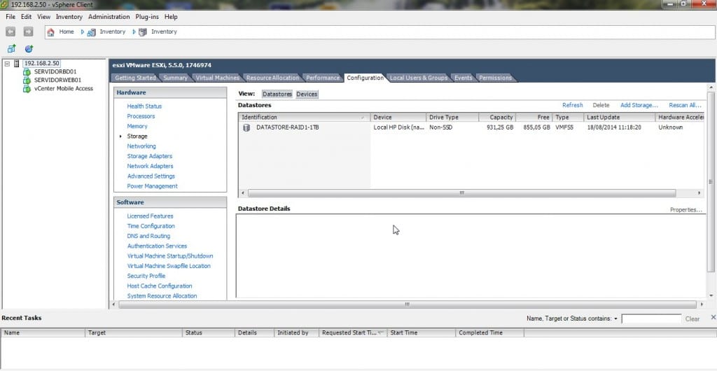 Backup directo desde Esxi