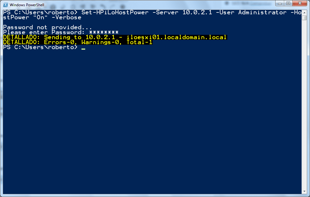 Herramientas de scripting HP para Windows PowerShell