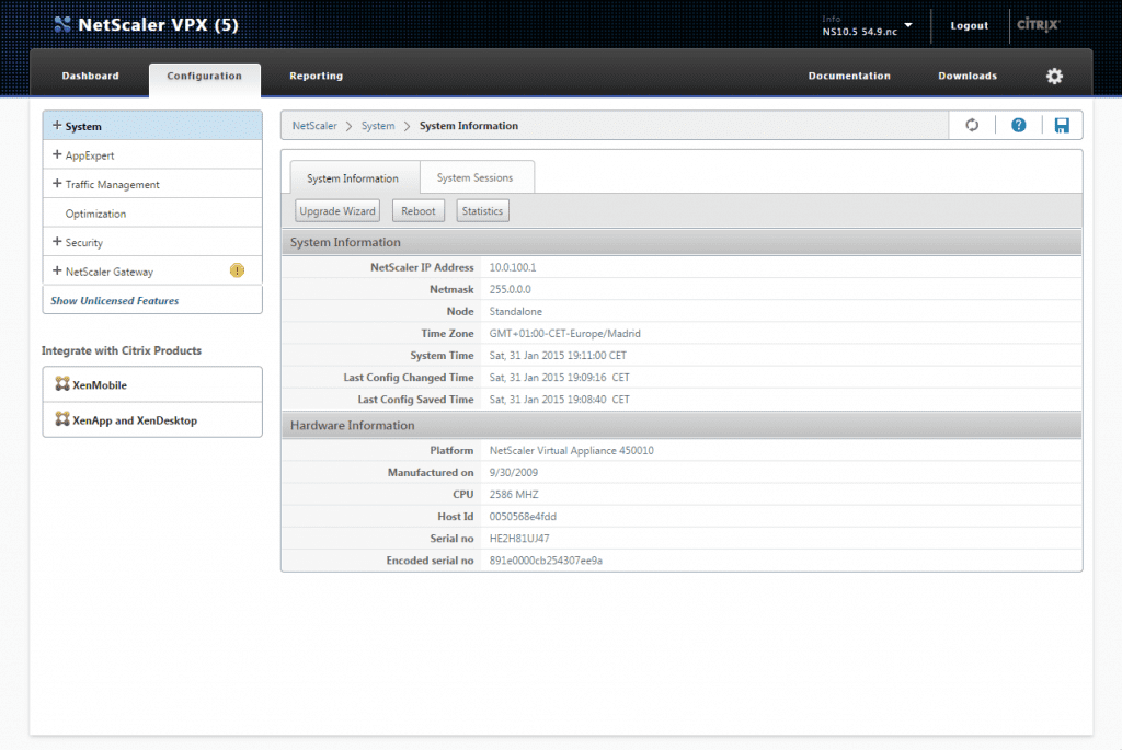 Instalación de Citrix Netscaler Gateway 10.5
