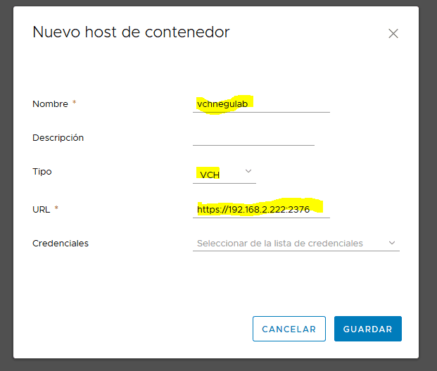 Configuracion VMware Virtual Container Host - Blog Virtualizacion