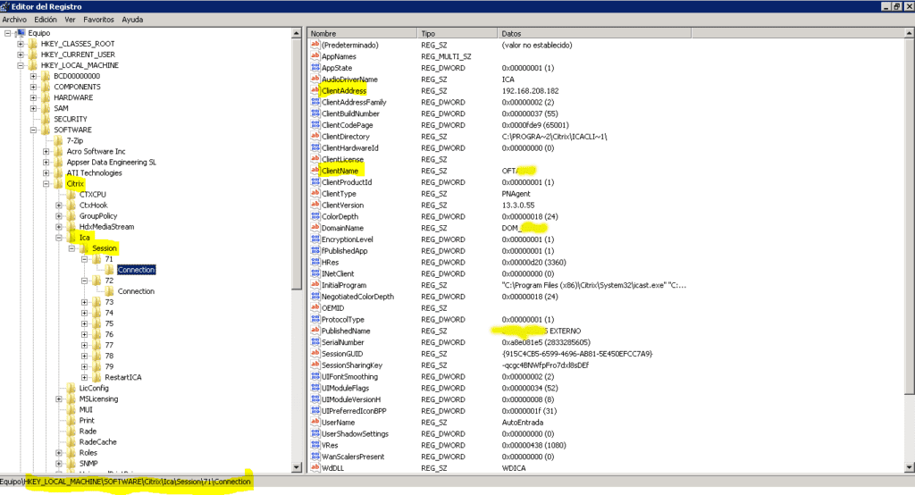 Extraer ClientAddress y ClientName en Citrix XenApp - Blog Virtualizacion
