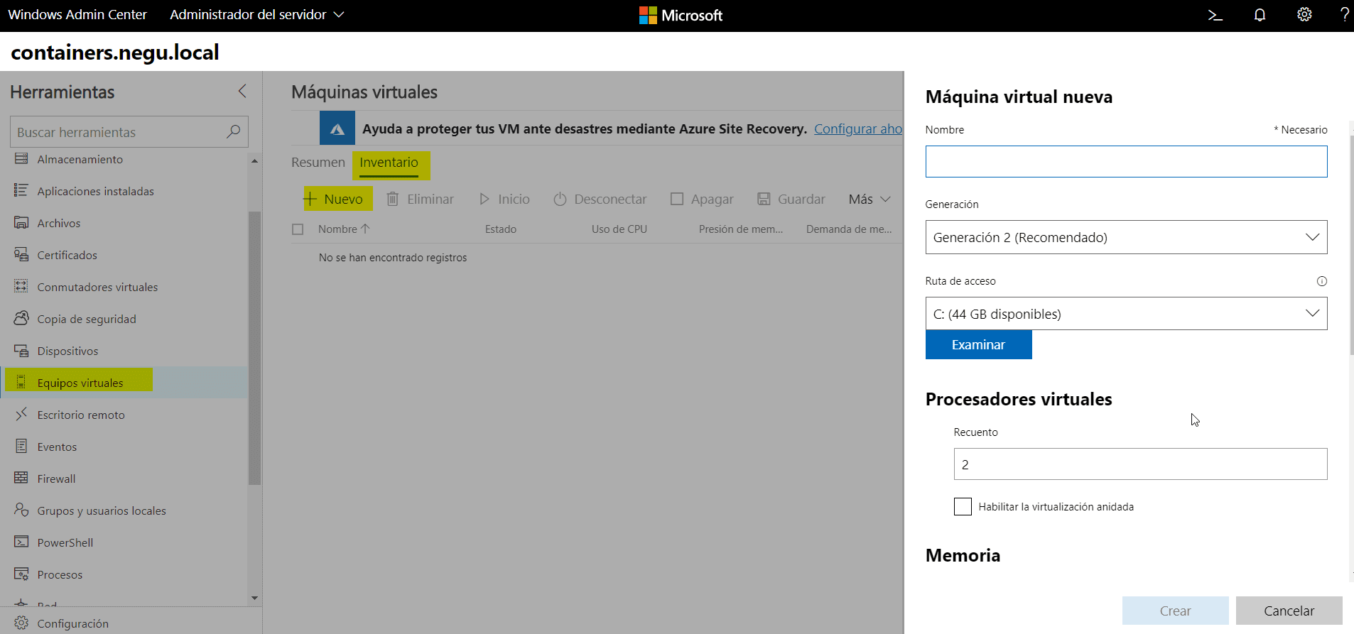 Windows Admin Center en Windows Server 2019 - Blog Virtualizacion