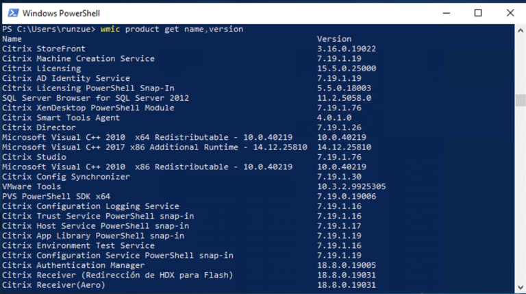 Listar Software en Powershell - Blog Virtualizacion