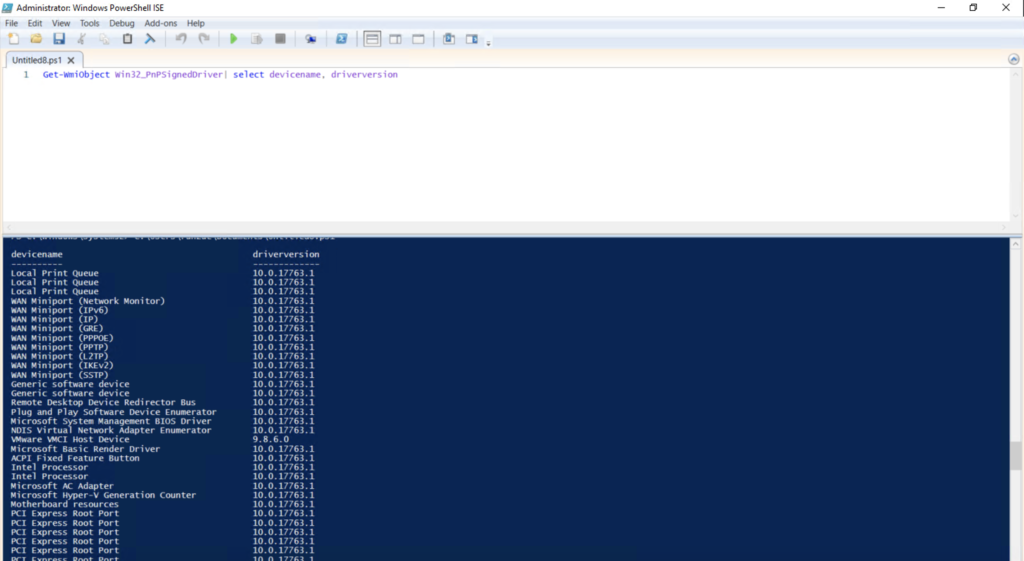 Listar drivers en Powershell - Blog Virtualizacion