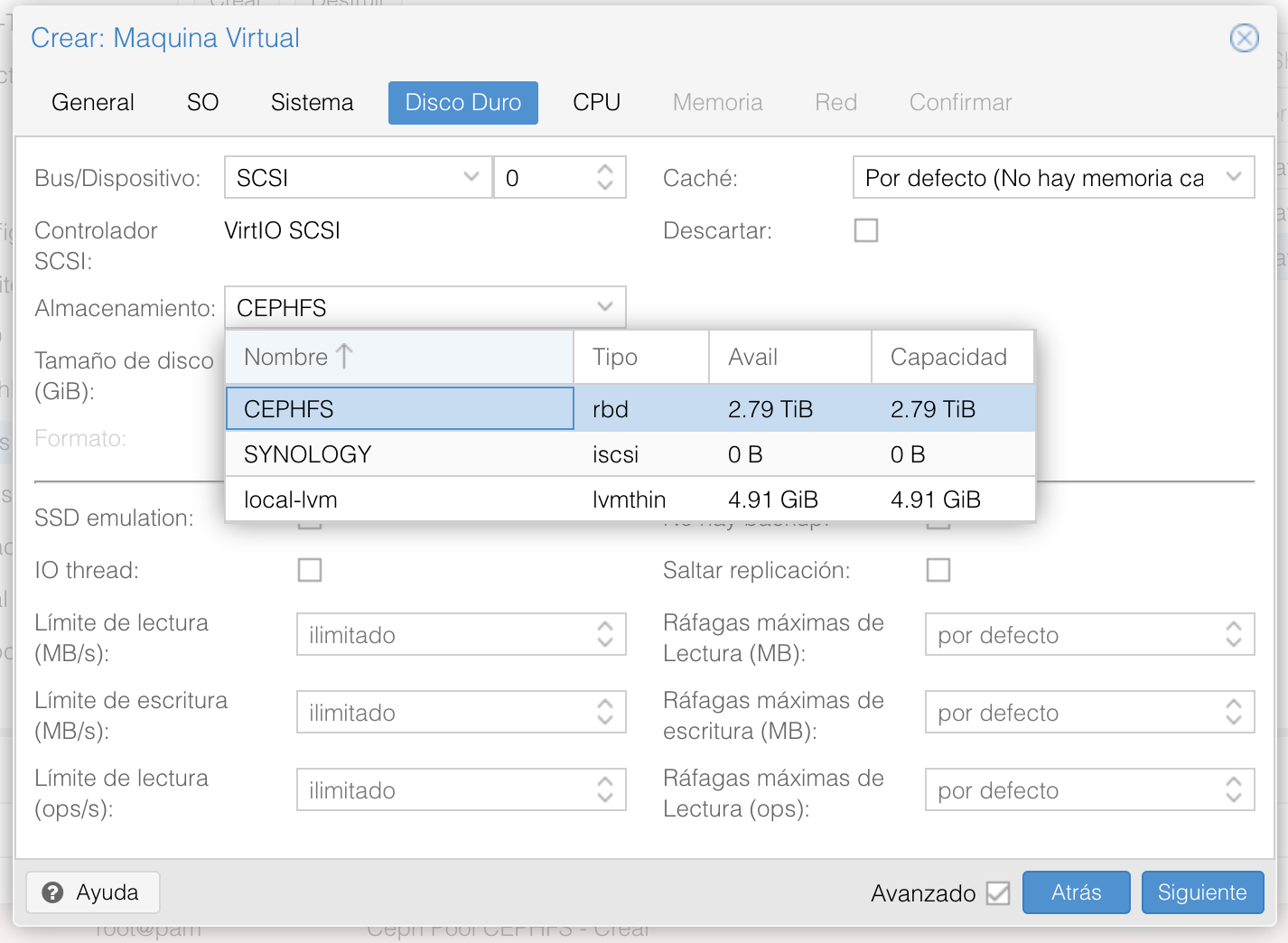 Instalacion Cluster Proxmox con 3 nodos y CephFS - Blog Virtualizacion