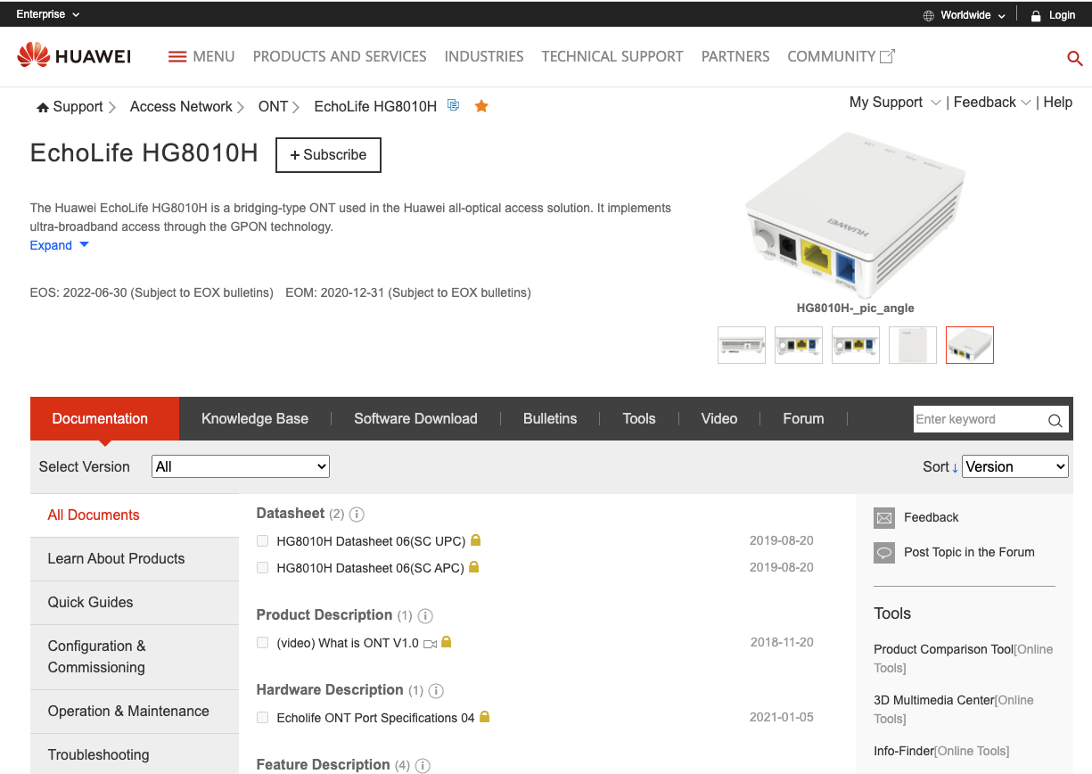 ONT: Configurar Huawei HG8010H - Blog Virtualizacion
