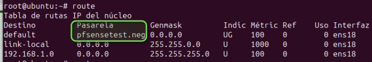 Linux: Comando para saber gateway o puerta de enlace - Blog Virtualizacion