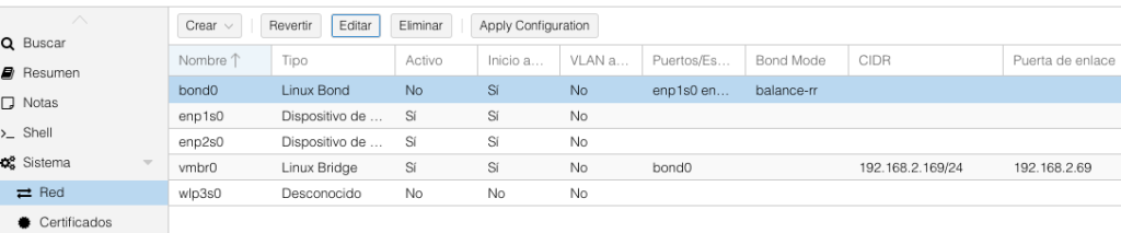 Proxmox: Crear un Bond o Nic Teaming o Link Aggregation - Blog ...