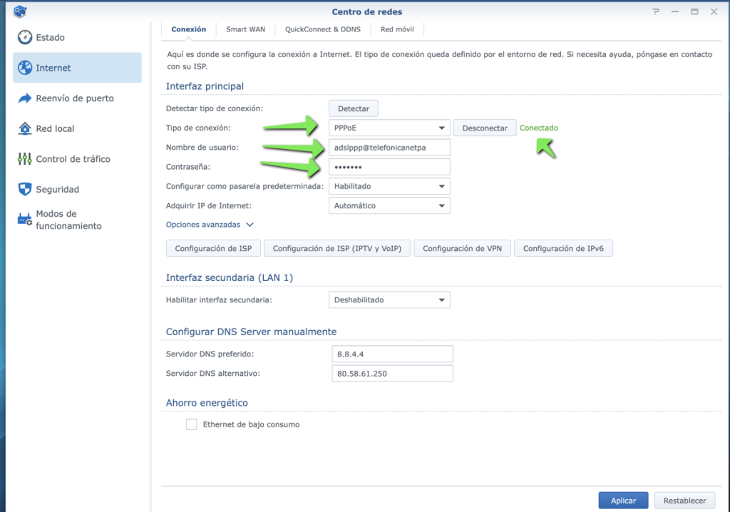 Configurar Router Synology RT2600ac para O2 Movistar - Blog Virtualizacion