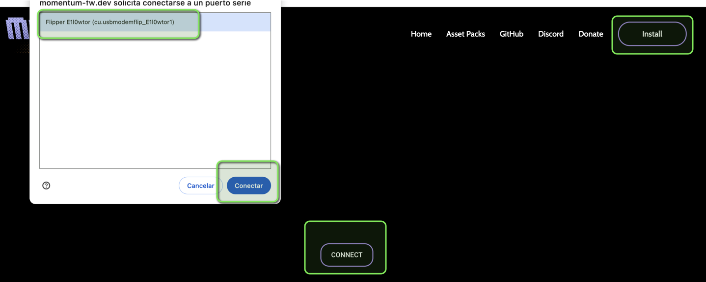 Instalar Firmware Momentum en Flipper Zero - Blog Virtualizacion